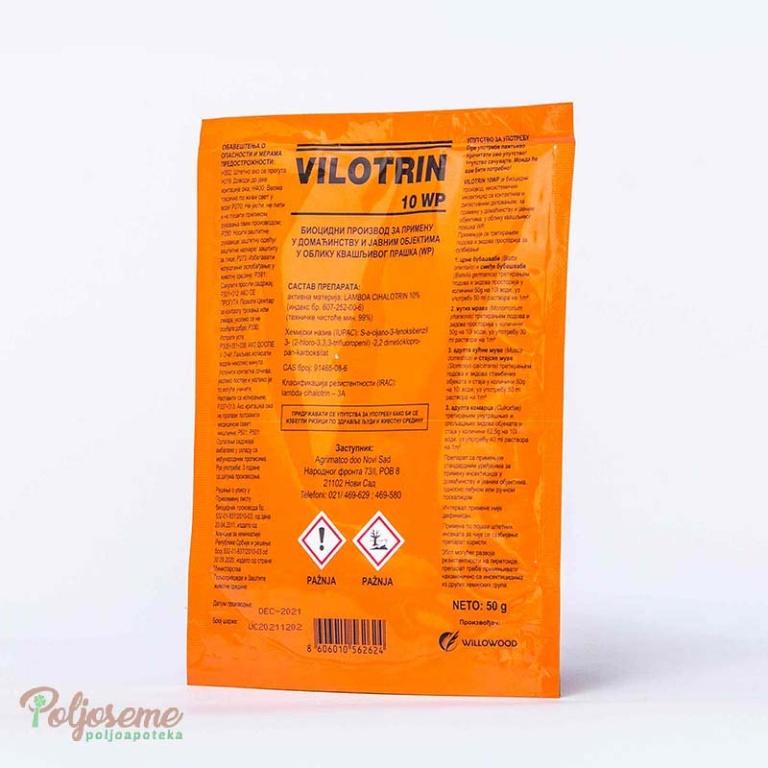 VILOTRIN 10 WP 0.05 » Protiv bubašvaba,mrava,komaraca » Poljoseme ...